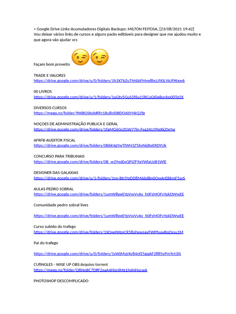Google Drive Links | PDF