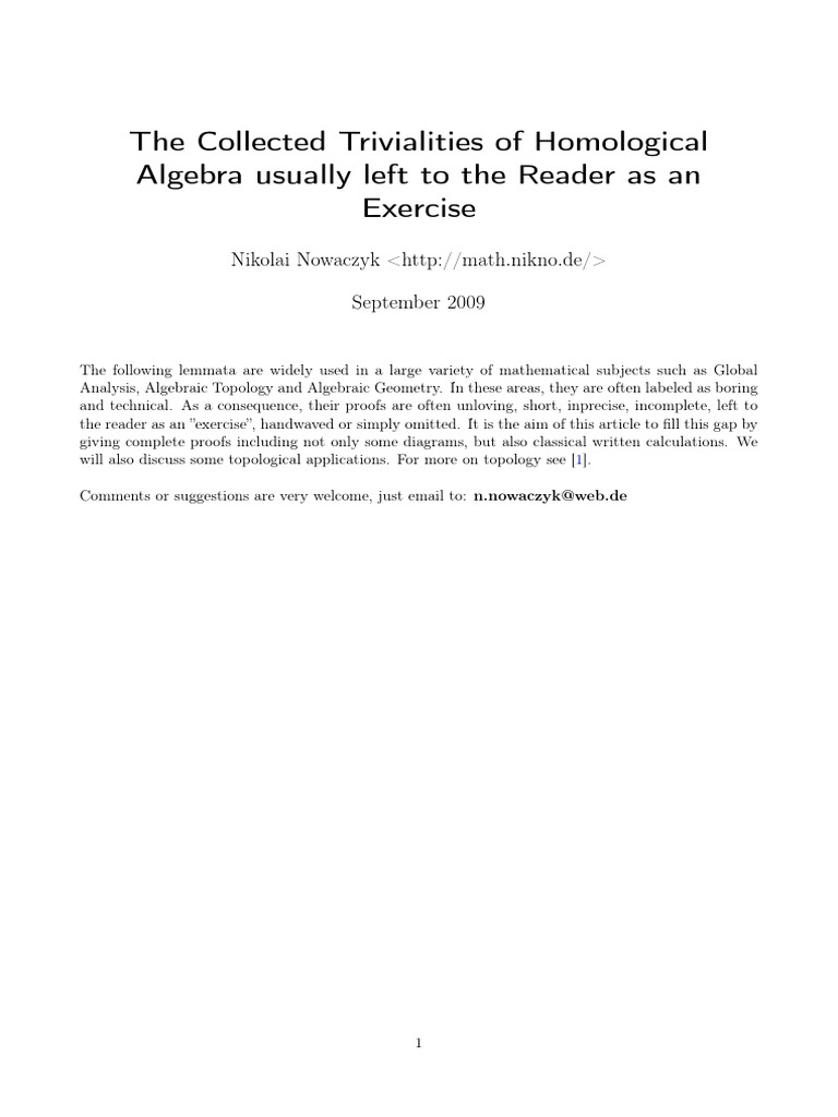 (Expository Notes) Nikolai Nowaczyk - The Collected Trivialities of ...