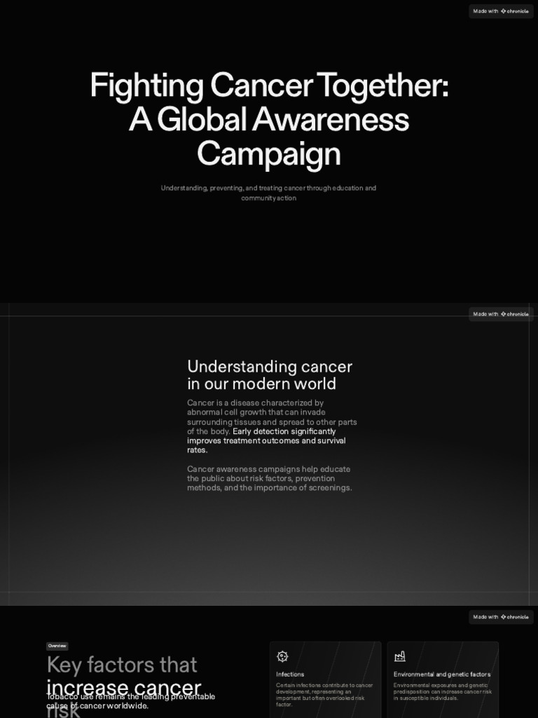 Fighting Cancer Together A Global Awareness Campaign | PDF | Cancer ...