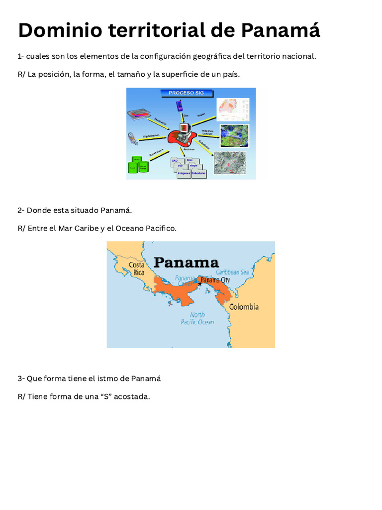 Dominio Territorial de Panamá: Elementos Clave | PDF | Panamá | Aguas ...