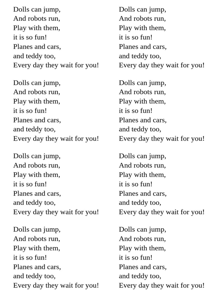 Dolls Can Jump | PDF