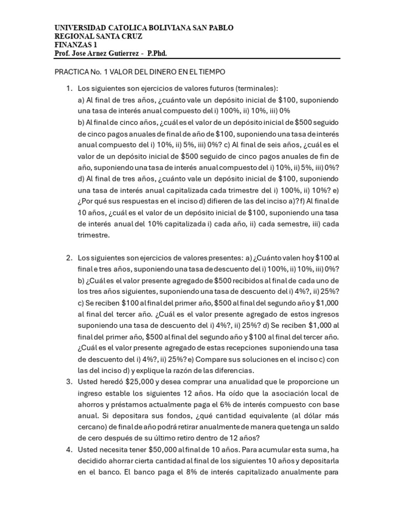 Practica No1 | PDF | Economias | Dinero