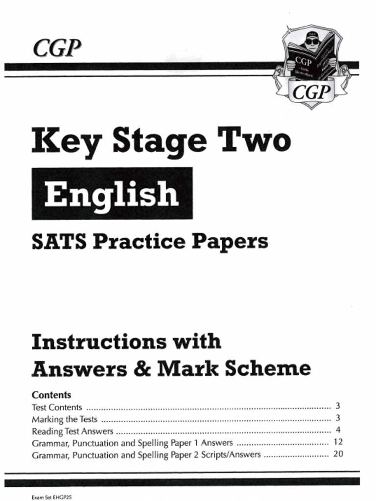Pack 2 English Mark Scheme | PDF