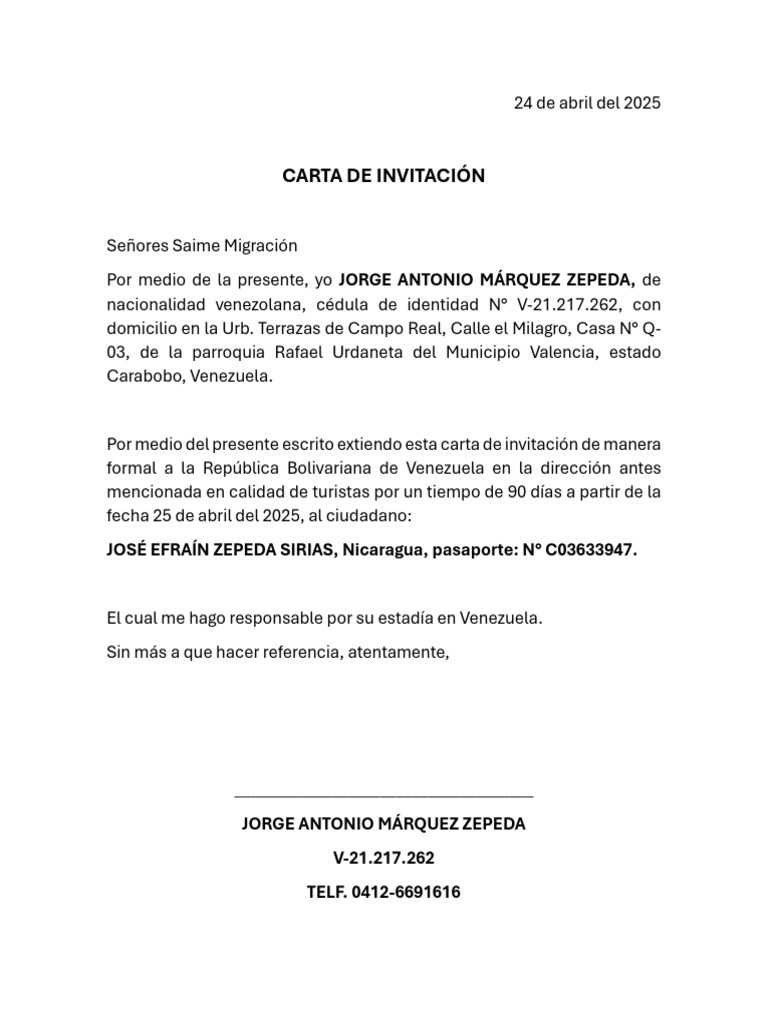 24 de Abril Del 2025 | PDF | Venezuela