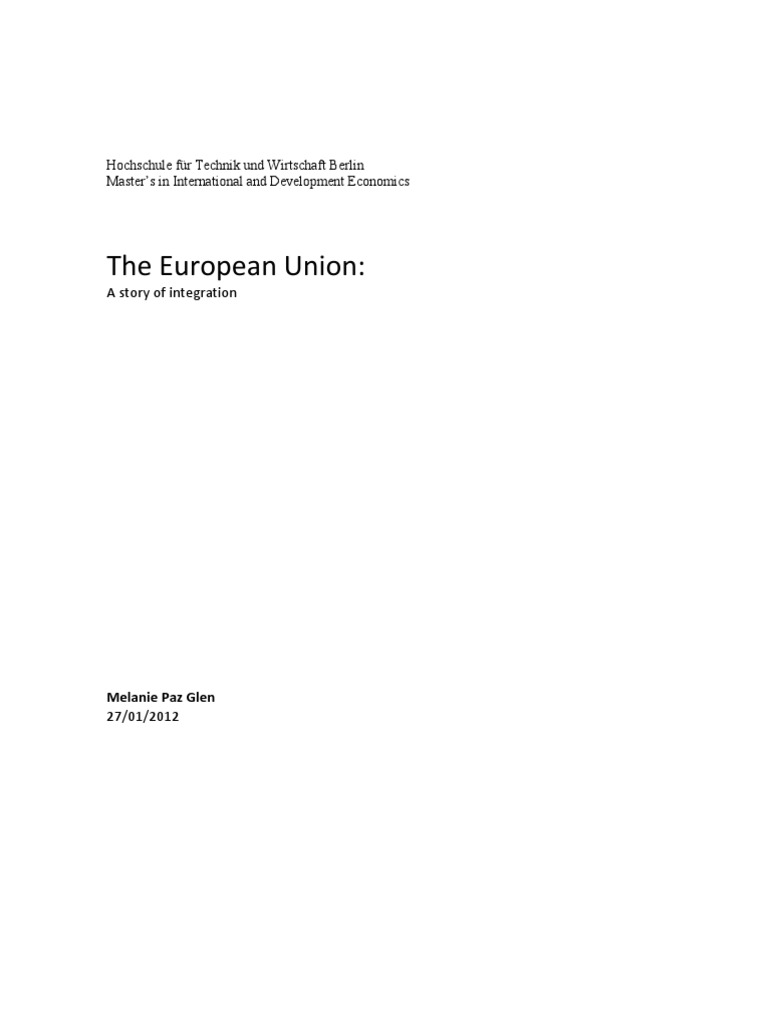 European Union - Melanie Paz Glen | PDF | Economic And Monetary Union ...