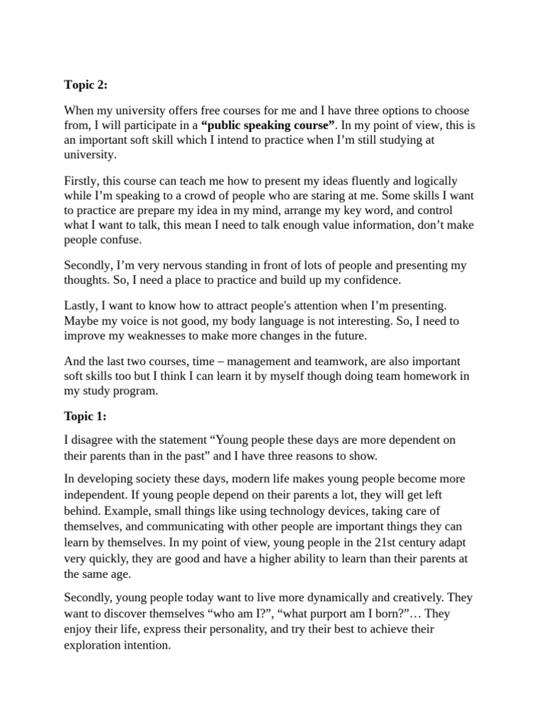 Speaking Test | PDF