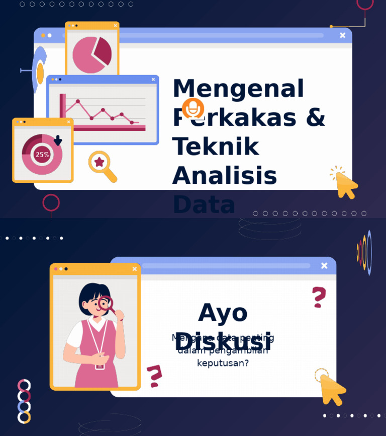 Materi Belajar Analisis Data Presentasi Ungu Ilustrasi | PDF