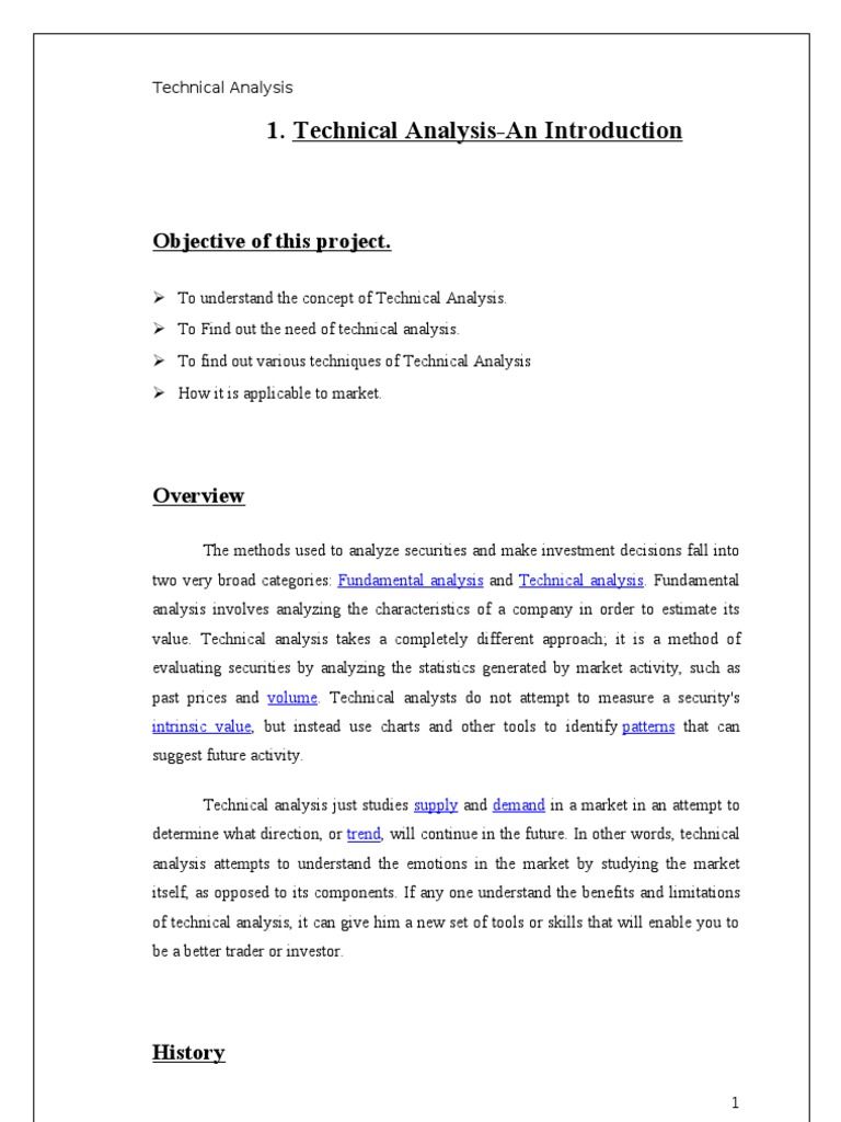 Technical Analysis | PDF | Technical Analysis | Market Trend