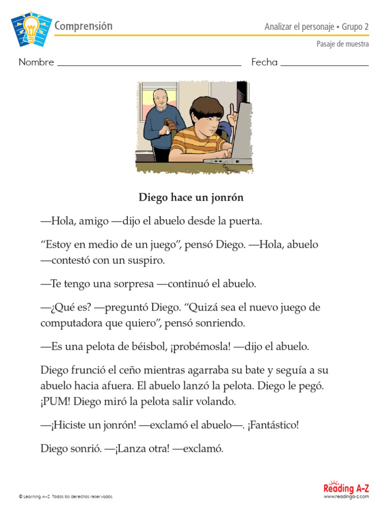 SCP g2 Analyze Character MP Diego Hace Un Jonrn | PDF