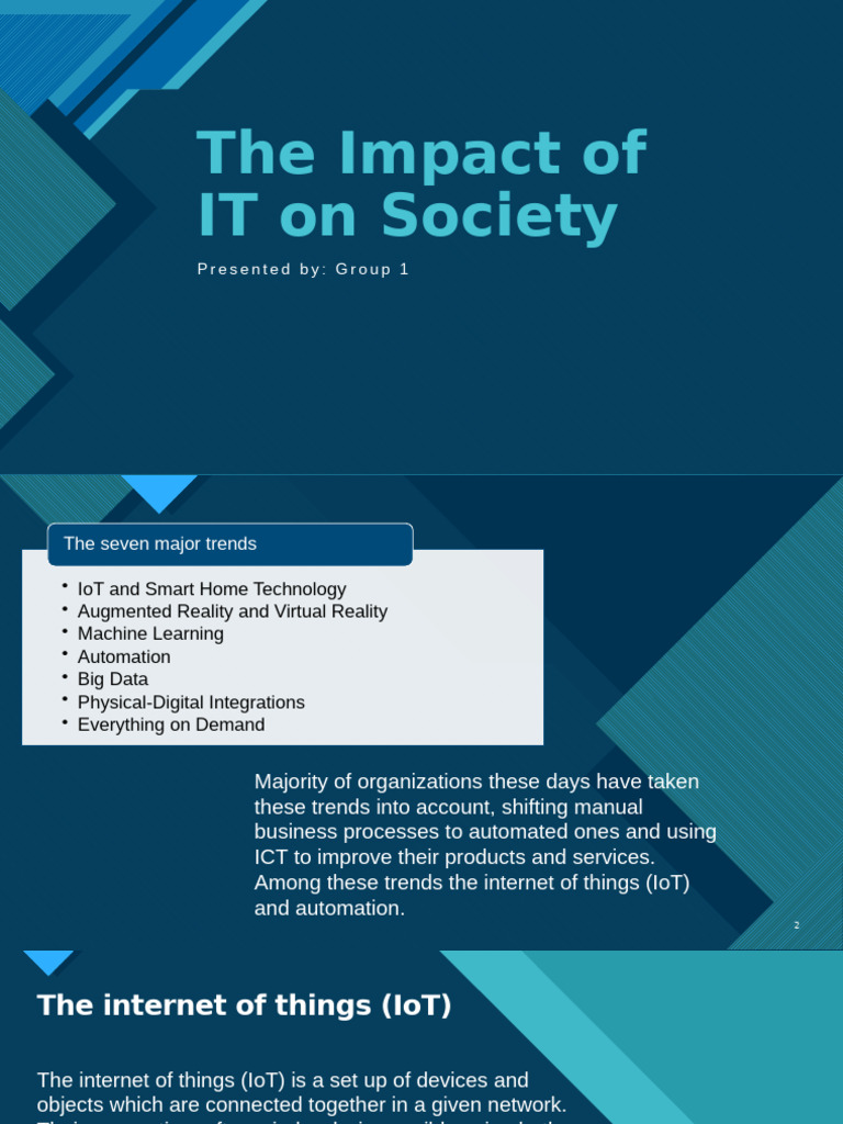Group 1 PPT IT | PDF | Internet Of Things | Computing