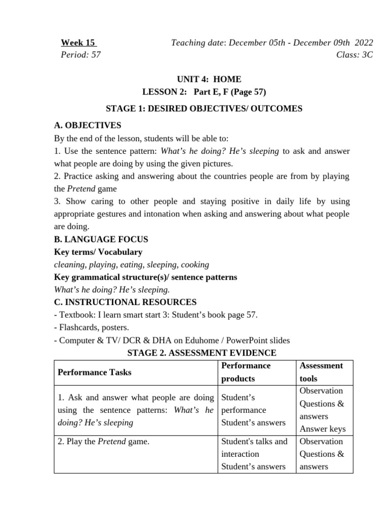 Week 15 Grade 3 | PDF | Question | Vocabulary