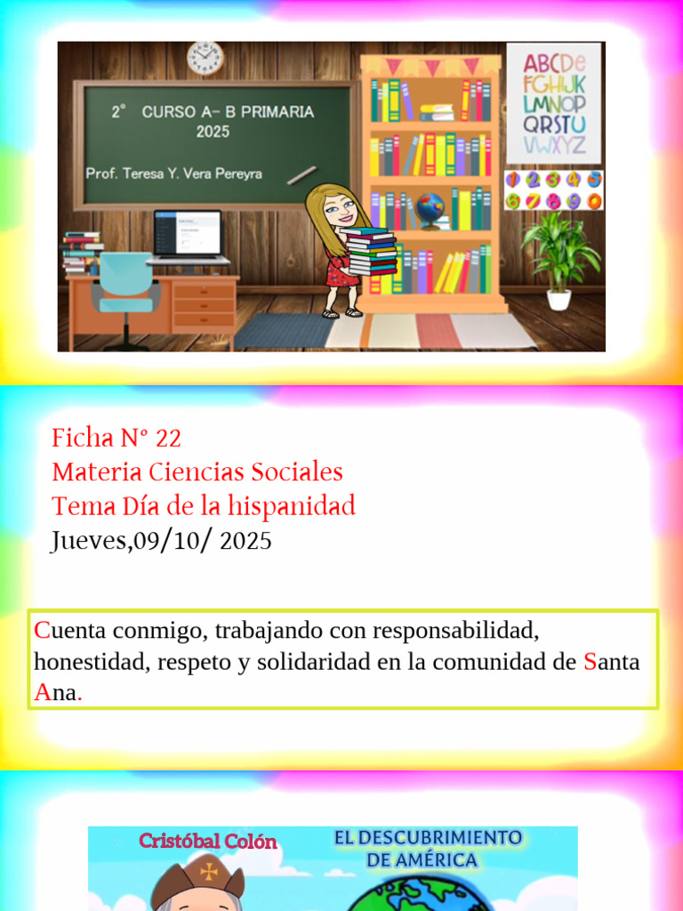 Ficha N°22 Día de La Hispanidad | PDF