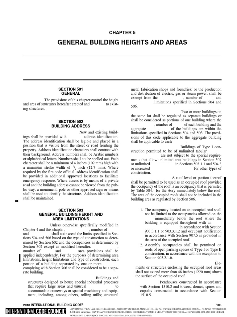 Building Heights and Areas in IBC 2018 | PDF | Fire Sprinkler System ...