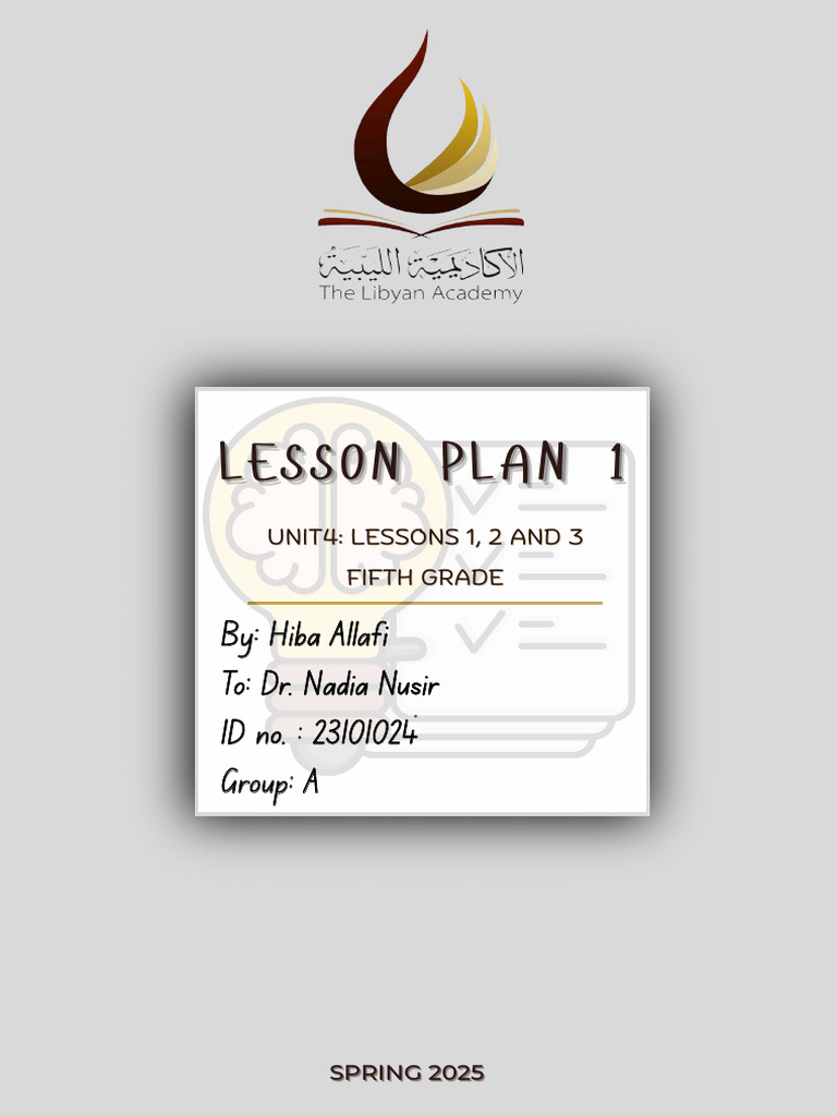 Lesson Plan1 by Hiba Allafi | PDF