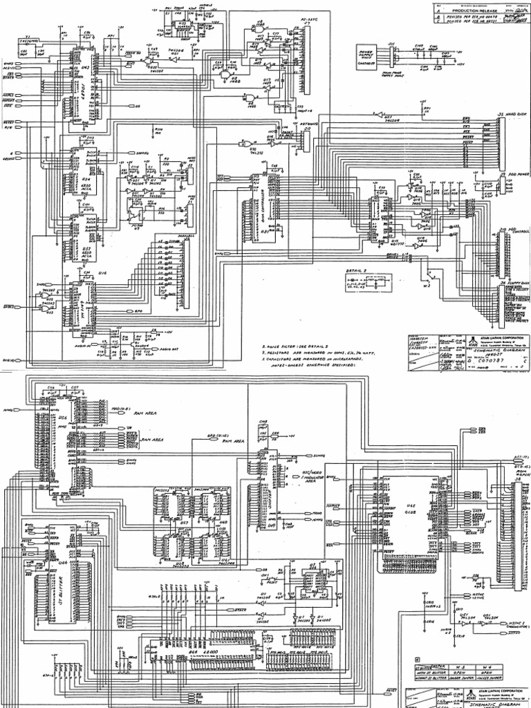 Atari 1040STf Schematic | PDF