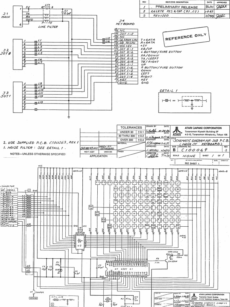 Atari MegaST Schematic | PDF