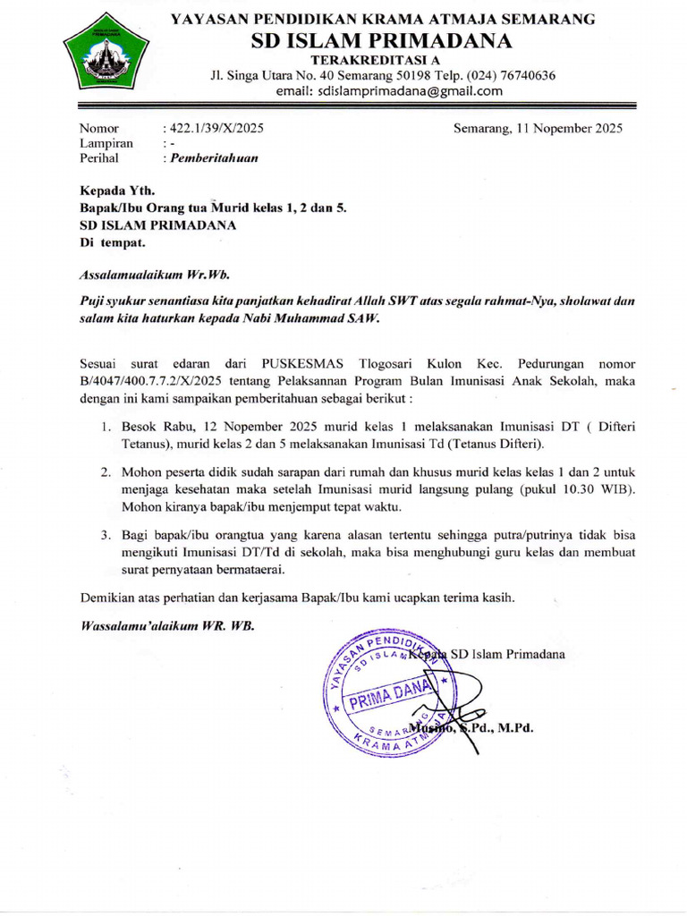 Pemberitahuan Sekolah.pdf | PDF