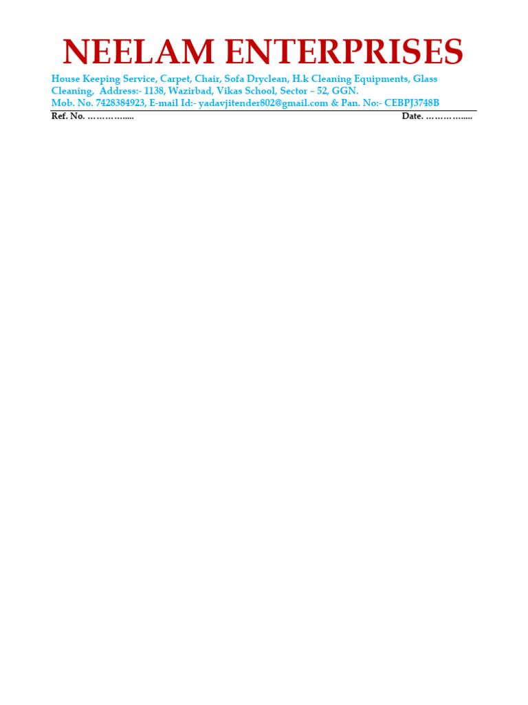 Neelam Enterprises LetterHead | PDF