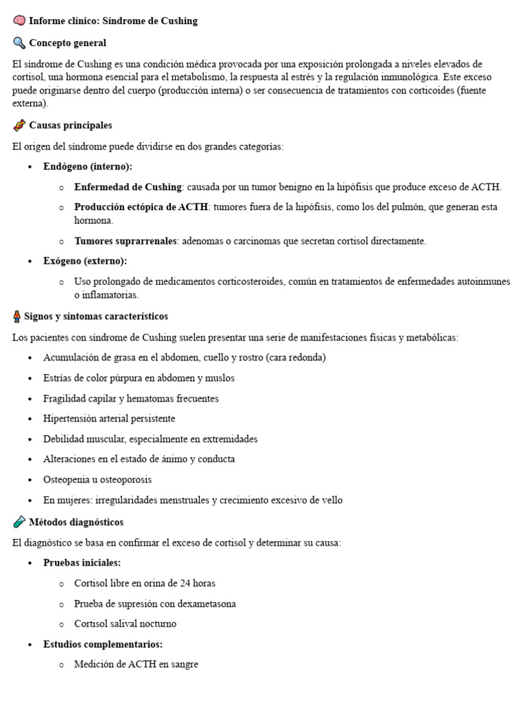 Cushin | PDF | Sistema endocrino | Medicina CLINICA
