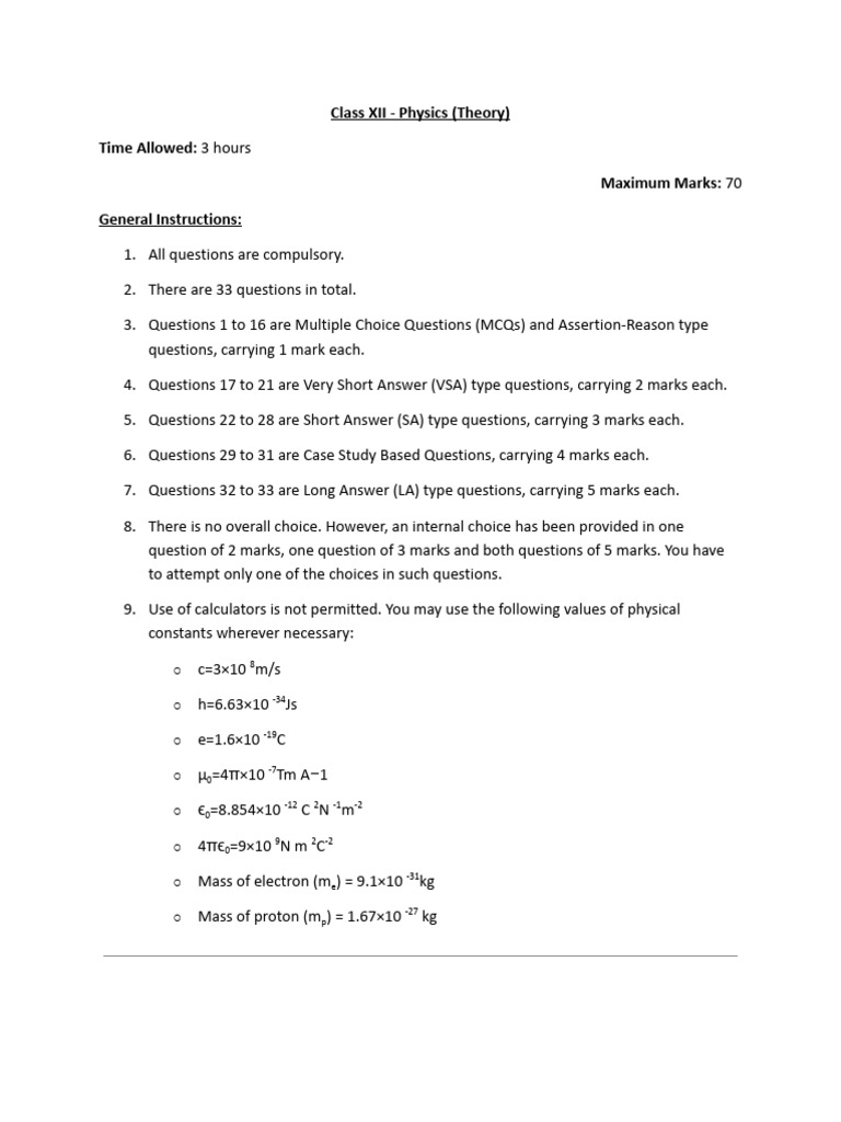 CBSE Class XII | PDF | Photoelectric Effect | Voltage