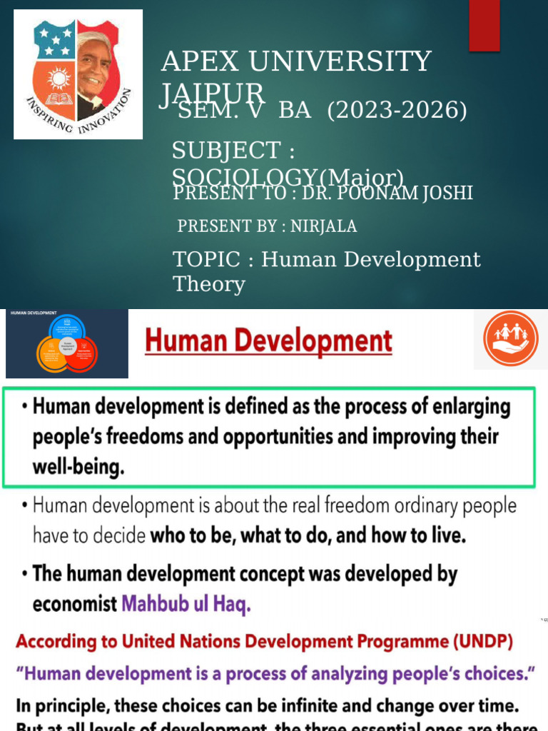 Human Development Theory Overview | PDF
