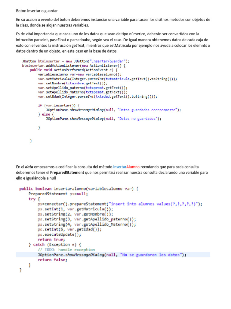 Metodo Guardar, Eliminar Extracted 10271722 | PDF
