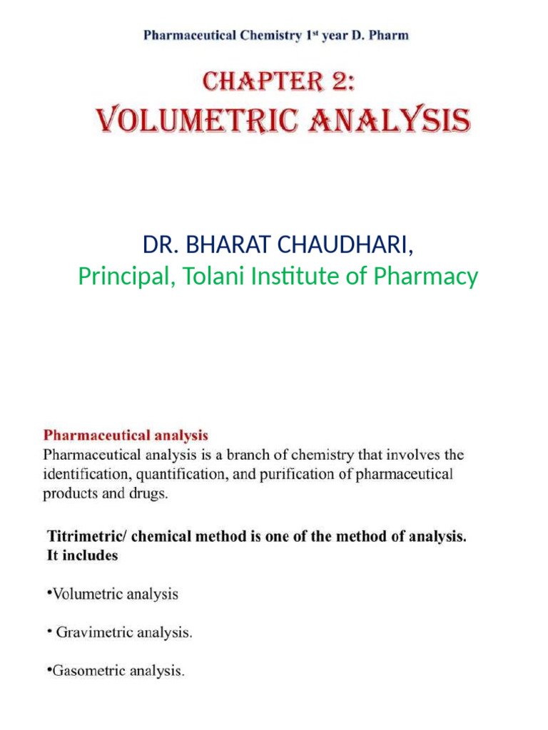 Volumetric Titration BGC | PDF