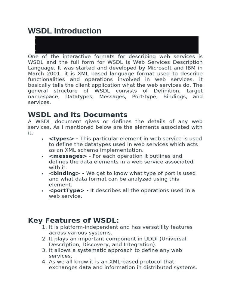 WSDL | PDF | Web Service | Soap