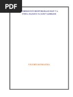 Muallimi Soniy: O'zbek Tili PDF | PDF