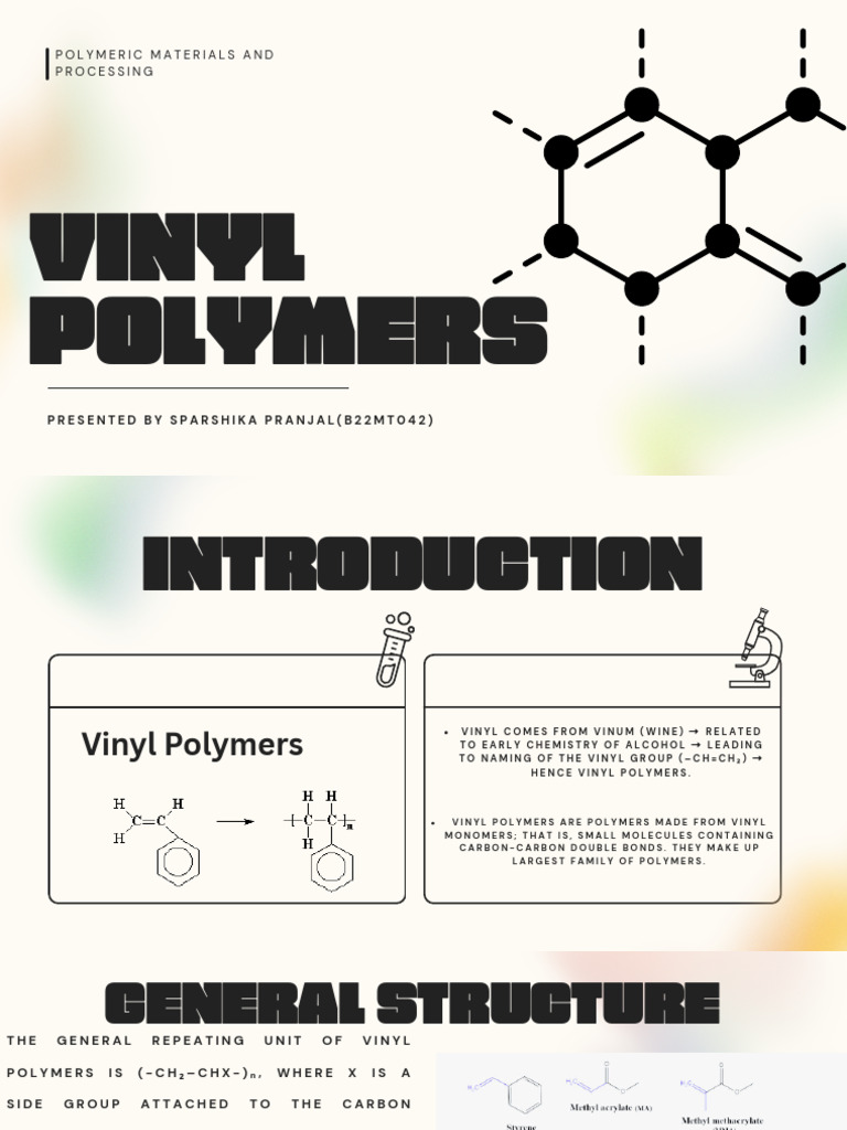 Polymer Presentation | PDF | Polyvinyl Chloride | Polymers
