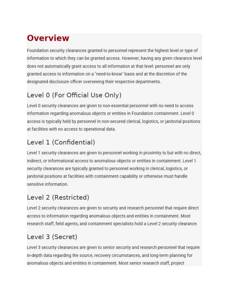 Security Clearance Levels | PDF | Classified Information In The United ...
