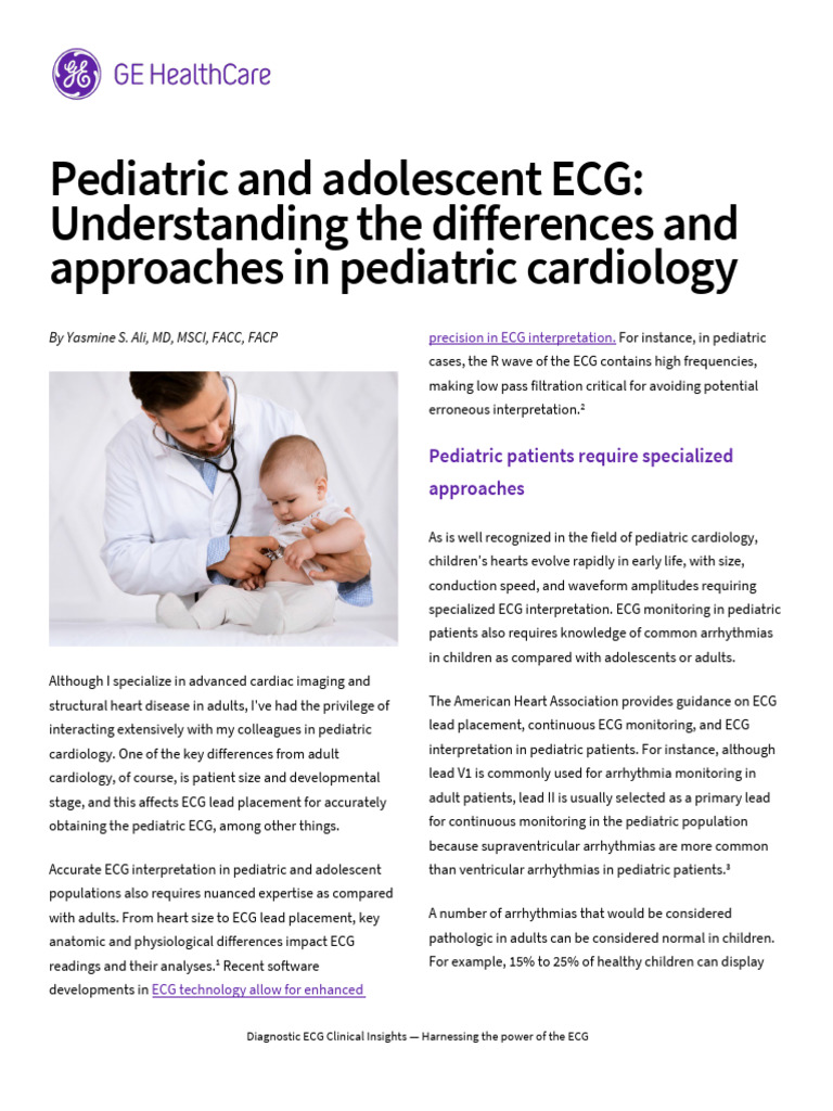 Article Pediatric and Adolescent Ecg Understanding The Differences Dcar ...