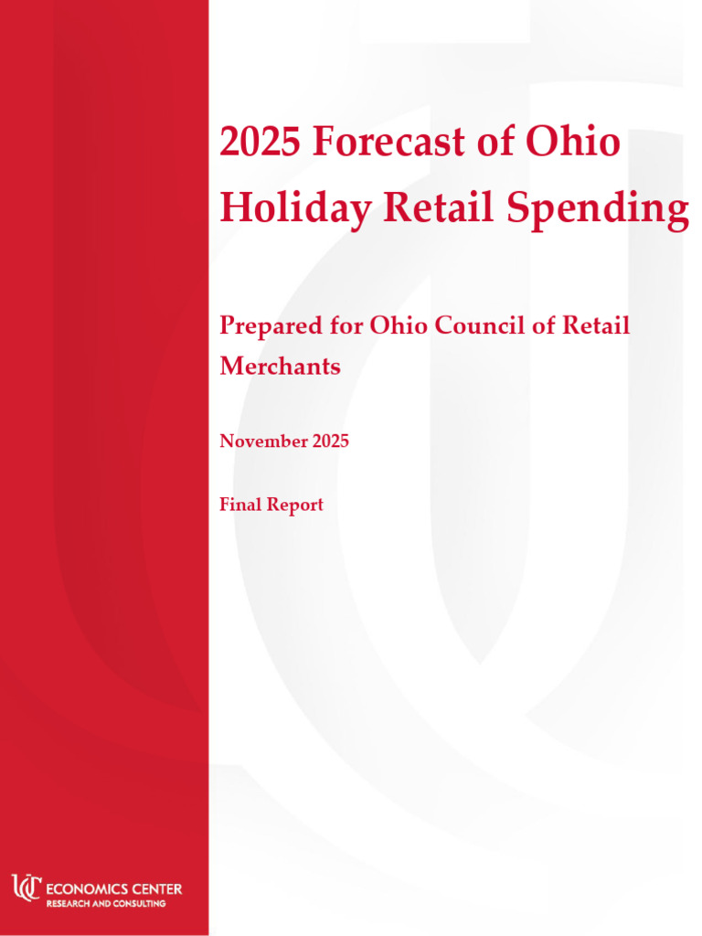 Ohio 2025 Holiday Retail Spending Forecast | PDF | Inflation | Consumer ...