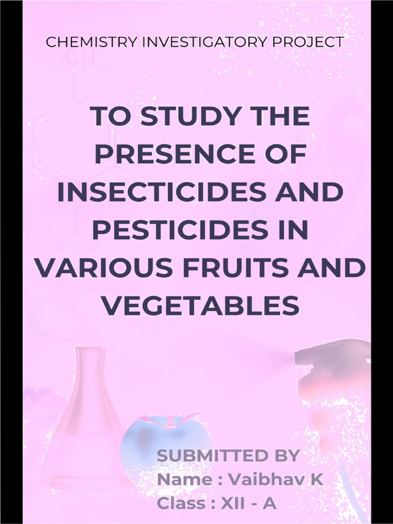 Chemistry Project Cover VaibhavK | PDF