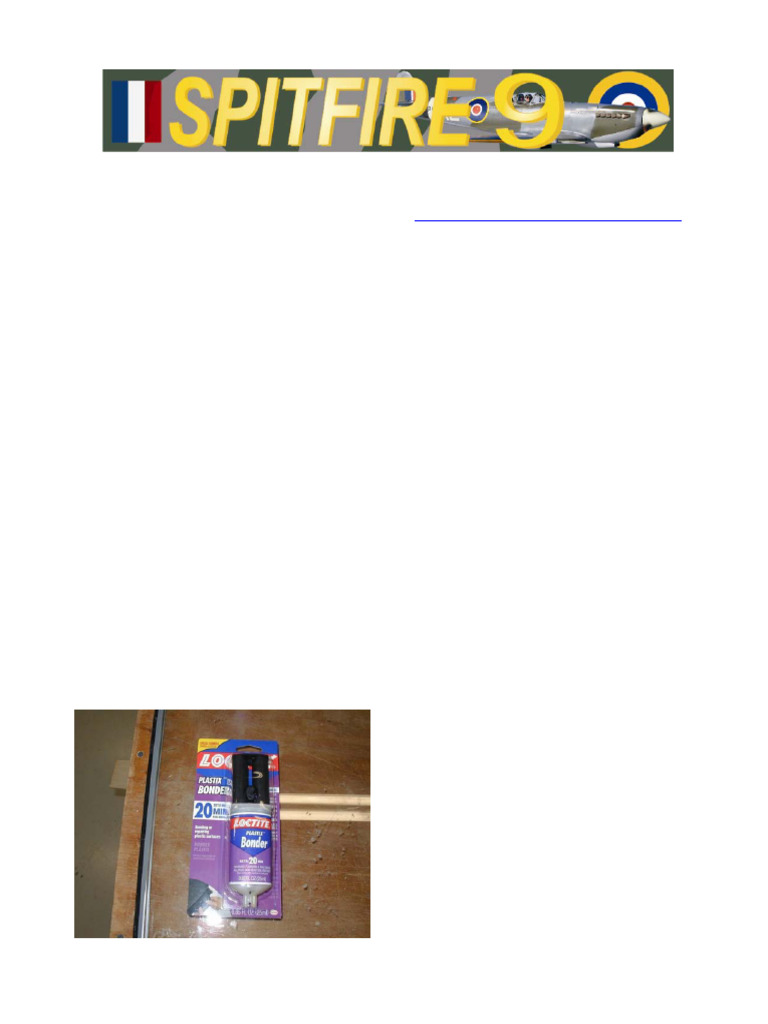 Yellow Spitfire Notes | PDF | Flap (Aeronautics) | Adhesive