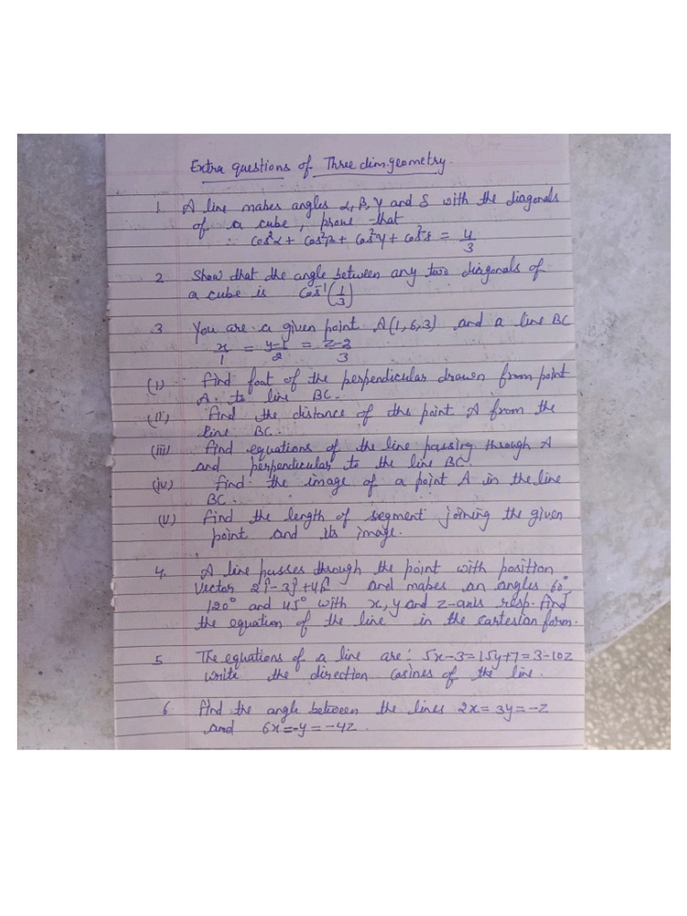 Three Dimensions Geometry | PDF