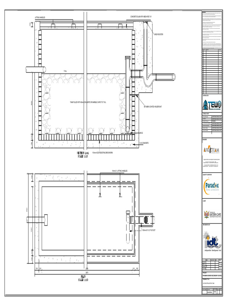 Acid Neutralisation Tank | PDF | Specification (Technical Standard)