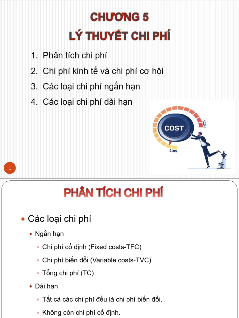 Chuong 5 - Ly Thuyet Chi Phí - M I | PDF