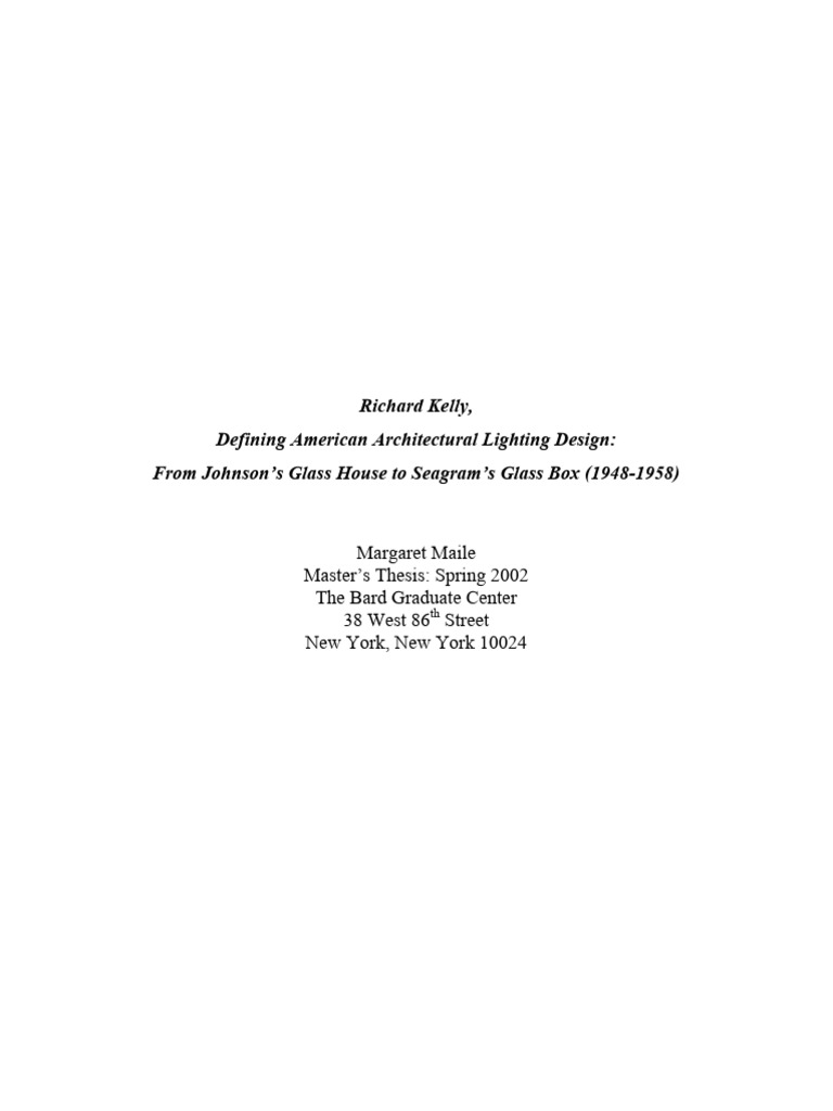 Richard-Kelly AmericanArchLighting 2002 | PDF | Lighting