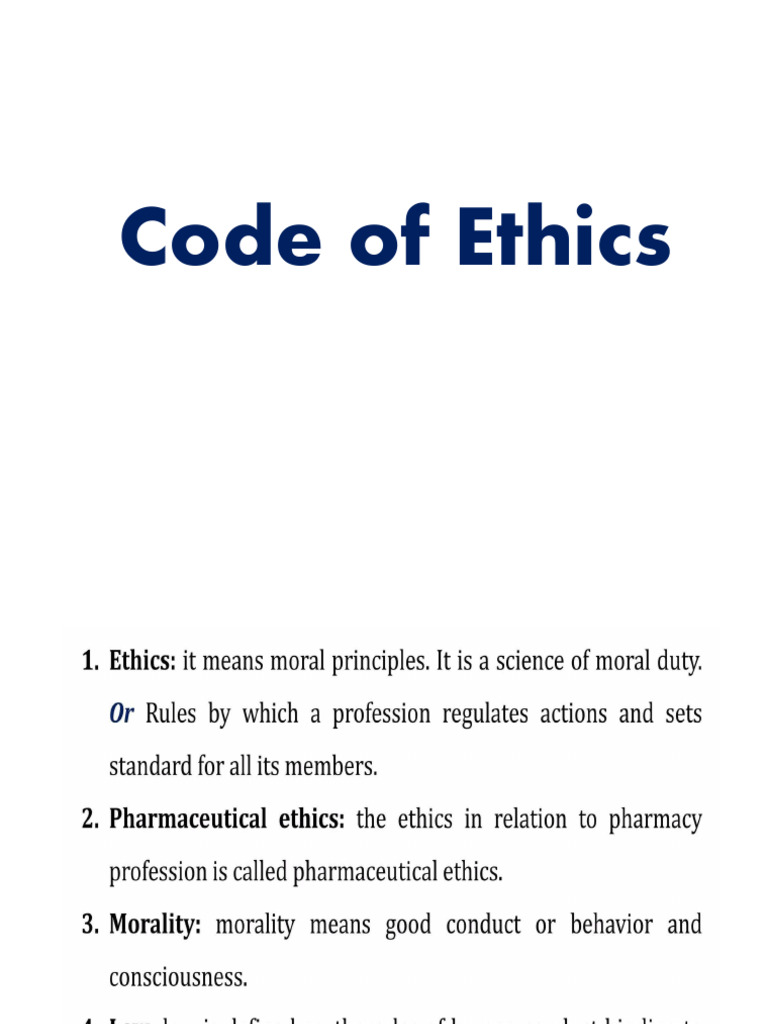 Code of Pharmaceutical Ethics and Right To Inform | PDF