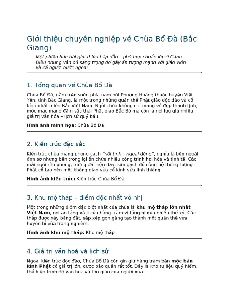 Gioi Thieu Chua Bo Da | PDF