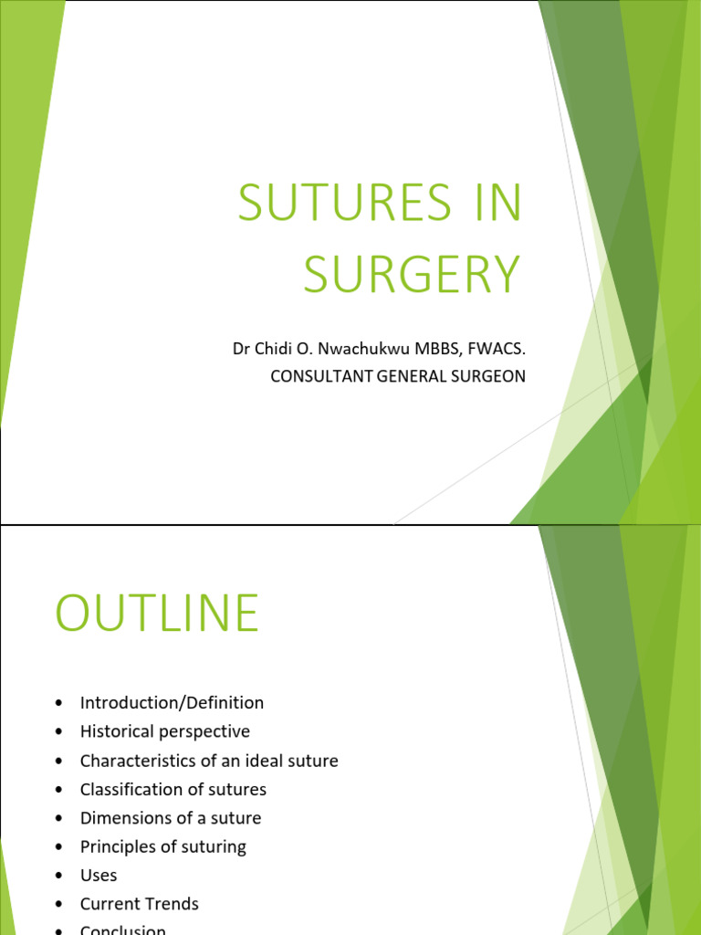 Sutures in Surgery | PDF | Surgical Suture | Fibers