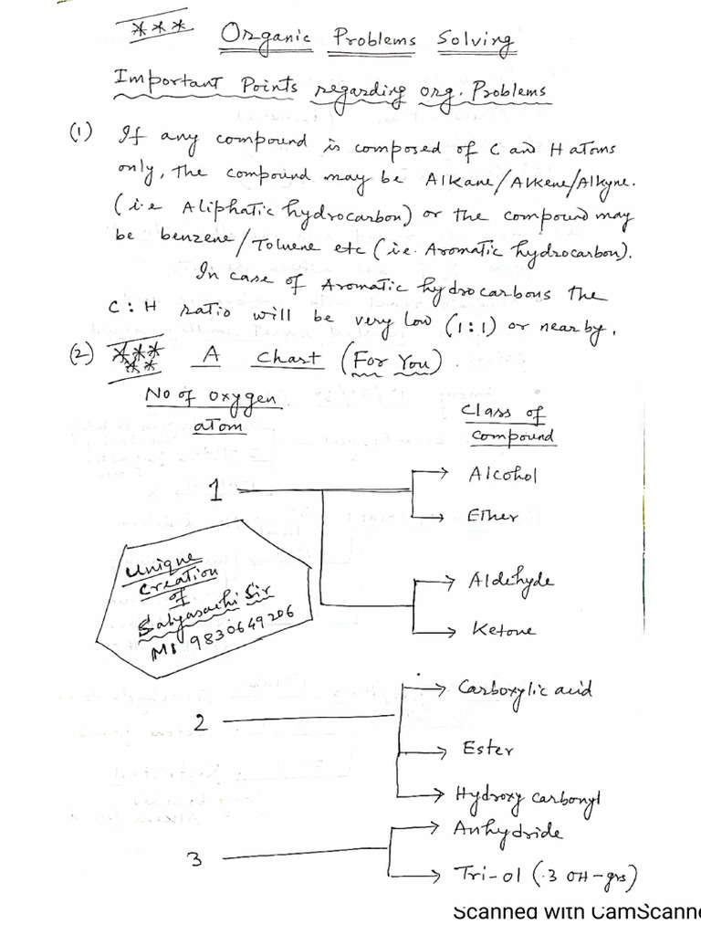 Organic Problems Guidelines | PDF