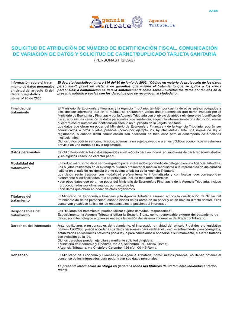 Asff-Modulo AA48 Editable AA4 8 Modello SPA Jav | PDF | Gobierno
