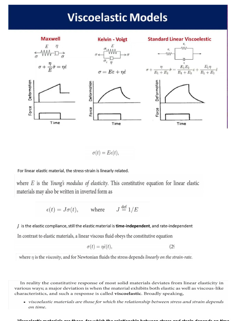 Visco Elasticity | PDF | Viscoelasticity | Physical Phenomena