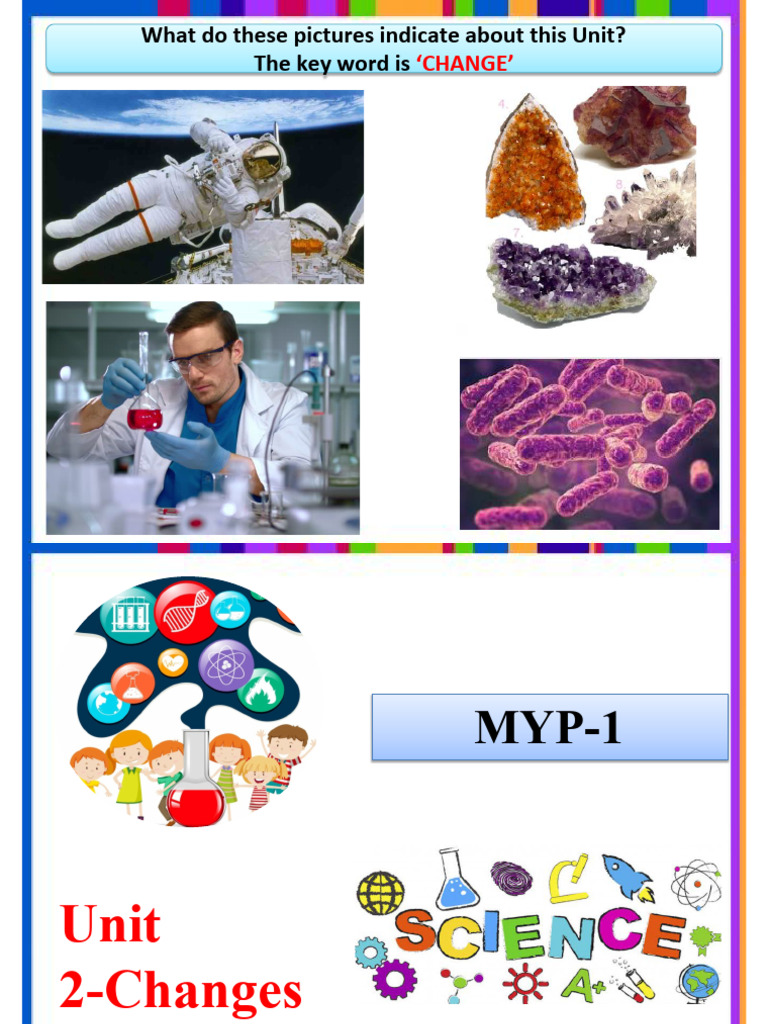 SC of MYP 1 Integrated Sciences Unit 2 Changes T.C PDF | PDF | Gases ...