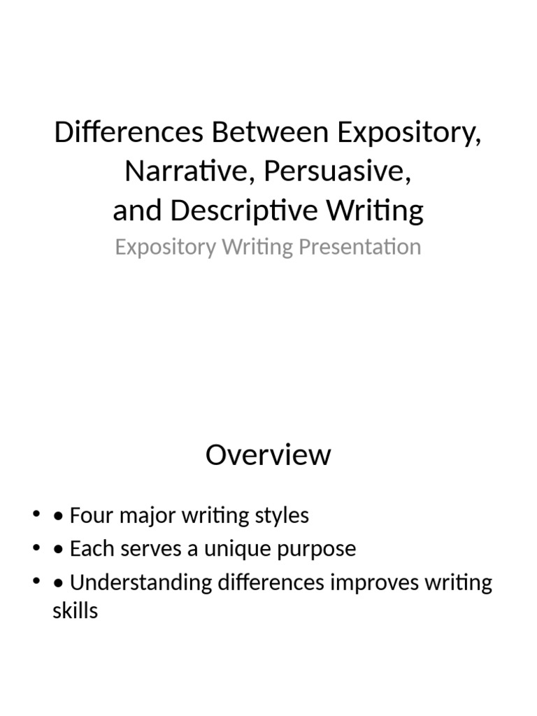 Expository Writing Presentation | PDF