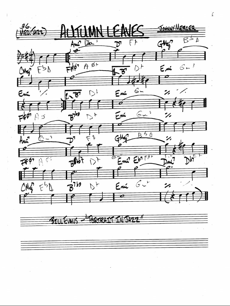 Autumn Leaves Bass C | PDF
