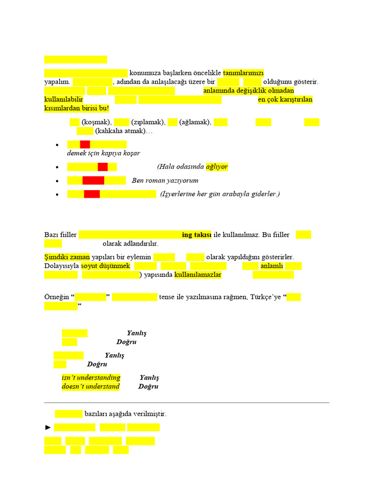 Stative:Action Verbs | PDF