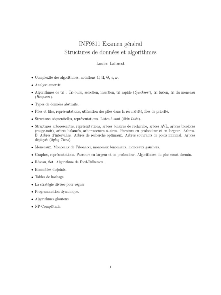 Structures de Donnees Et Algorithmes | PDF | Mathématiques discrètes ...